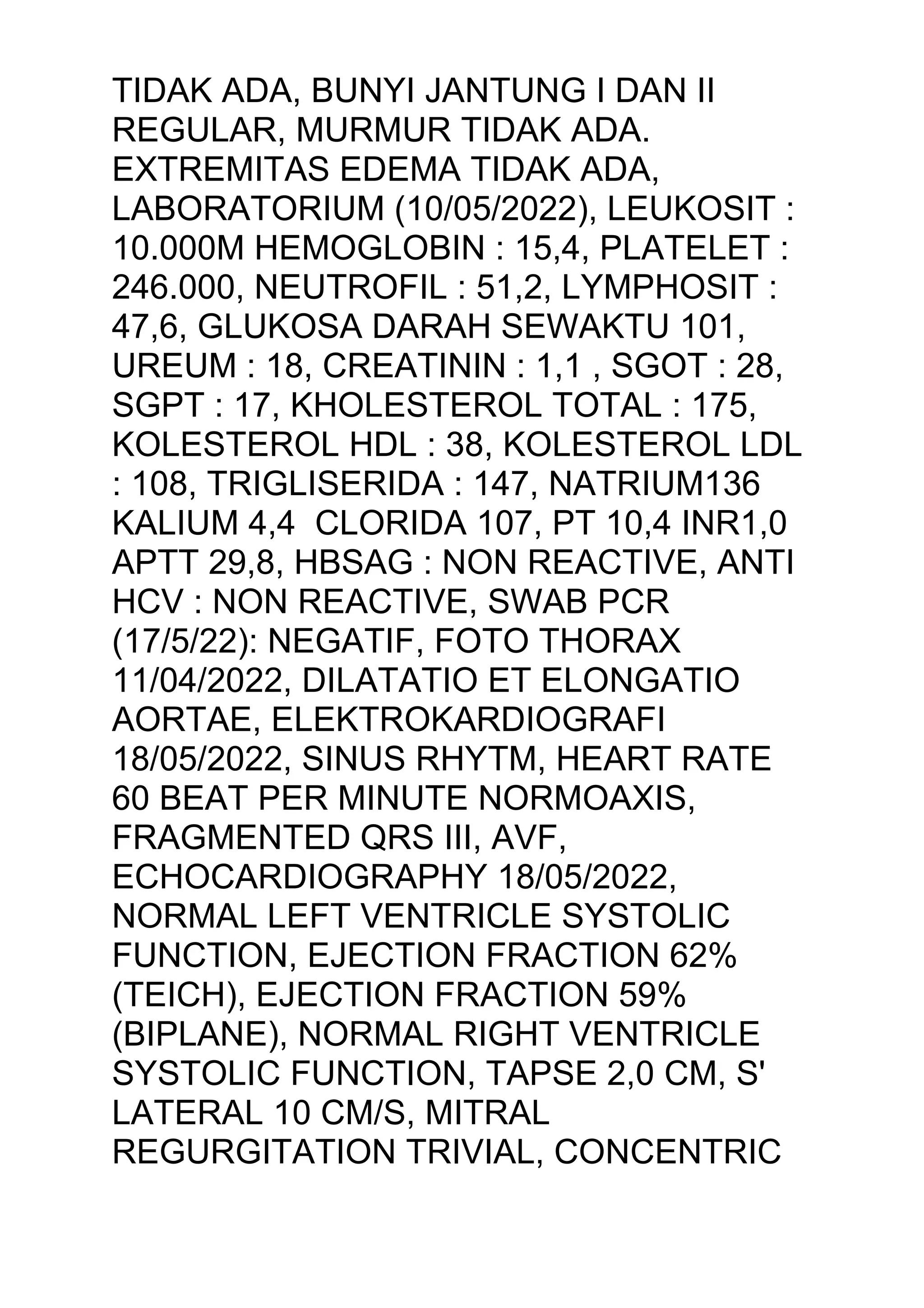 CONTOH MENGISI RESUME MEDIS PULANG.docx | Heart and Cardiovascular ...