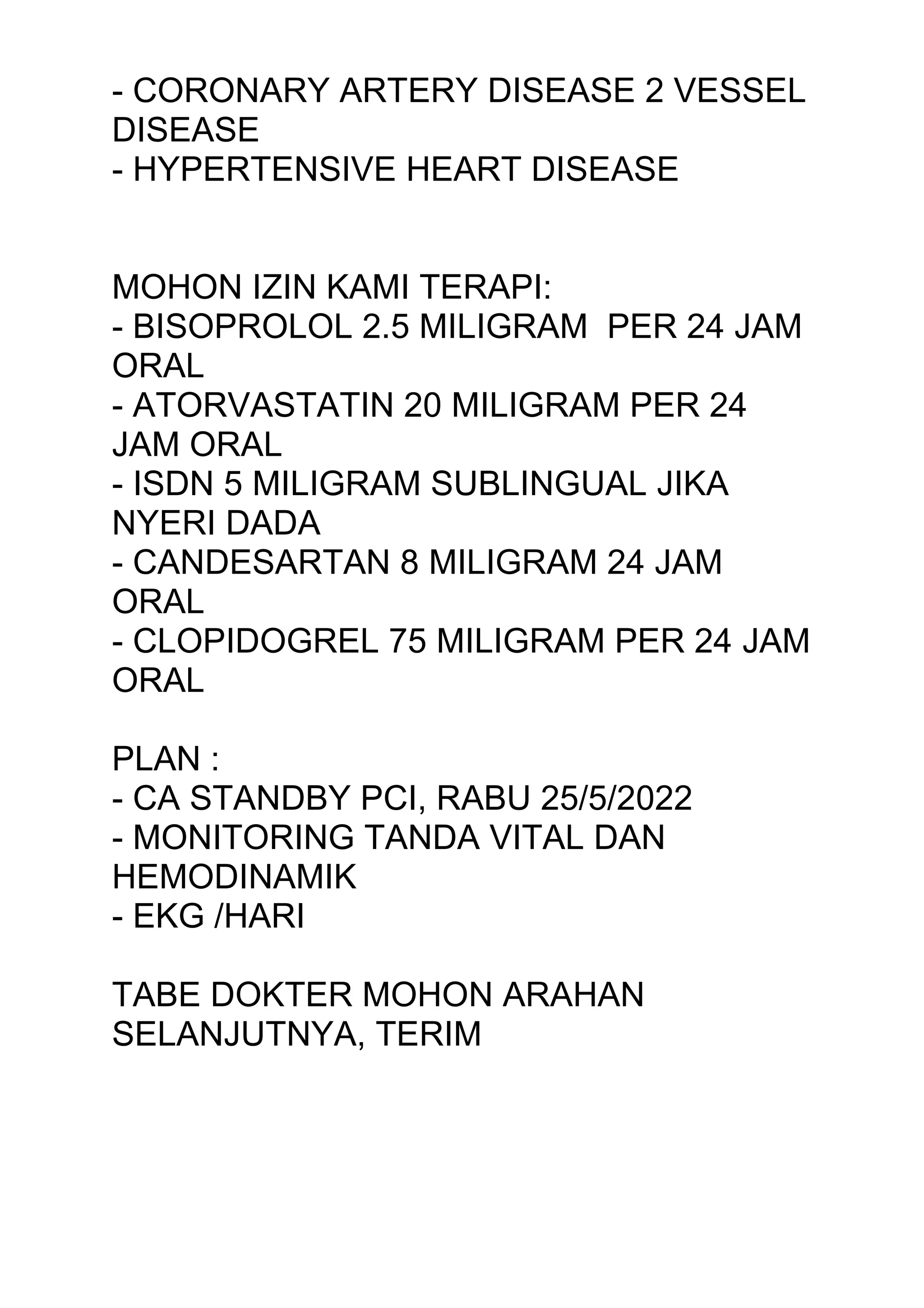 CONTOH MENGISI RESUME MEDIS PULANG.docx | Heart and Cardiovascular ...