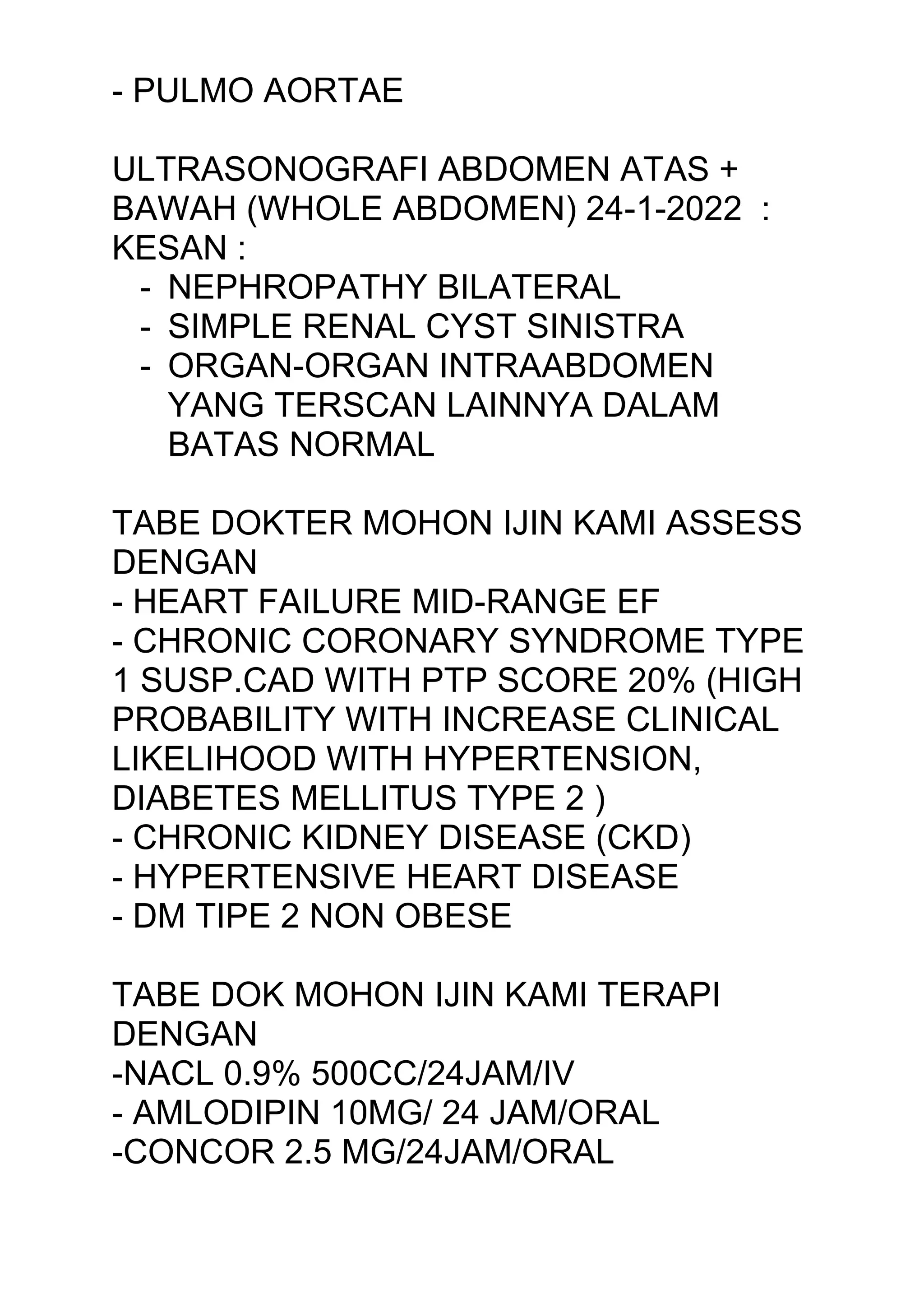 CONTOH MENGISI RESUME MEDIS PULANG.docx | Heart and Cardiovascular ...