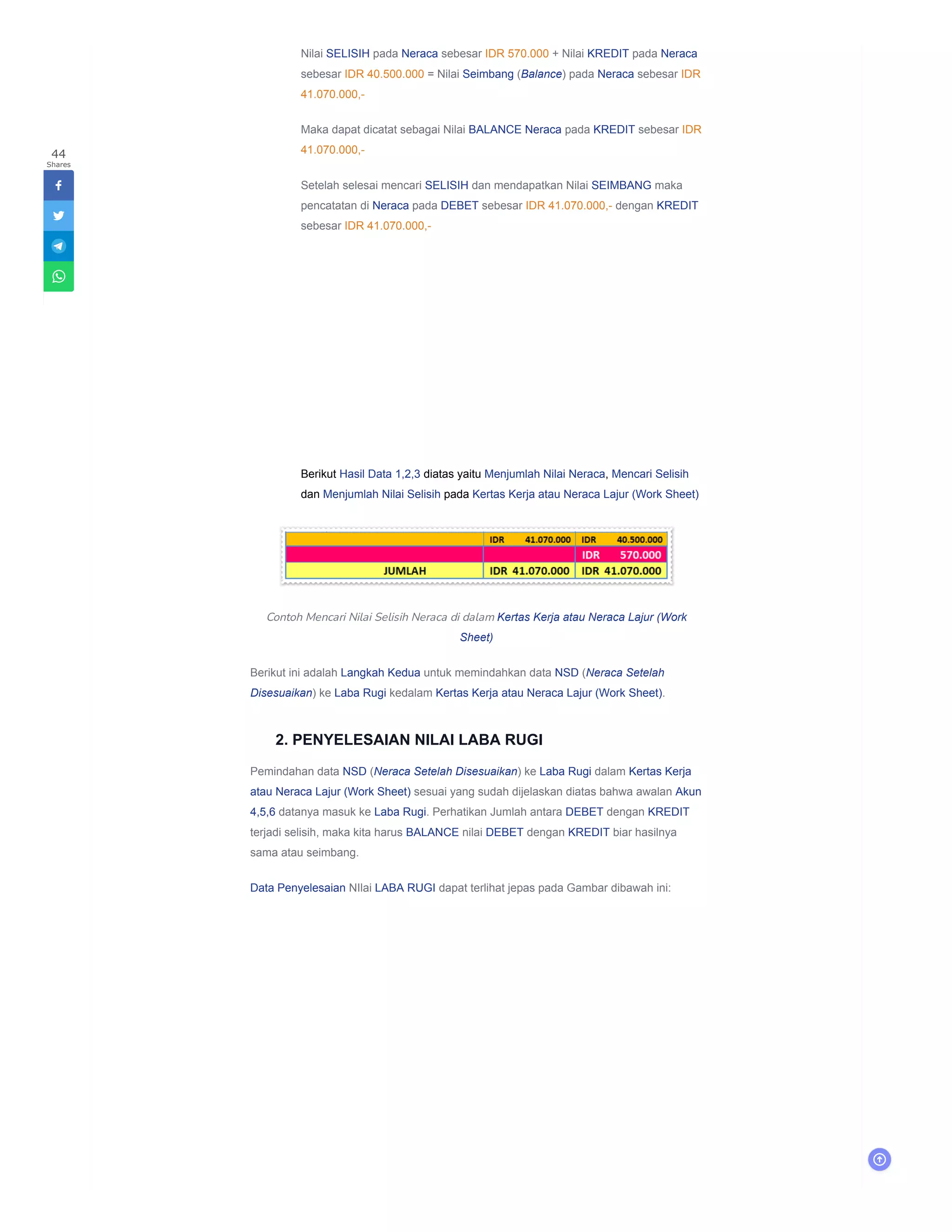 Contoh Menyusun Kertas Kerja Beserta Work Sheet Untuk Memudahkan ...