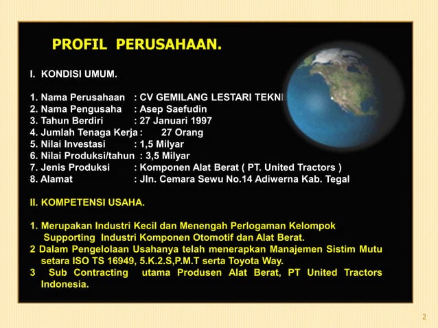 Contoh model GKM ELMA - Gugus Kendali Mutu - sebuah contoh | PPTX