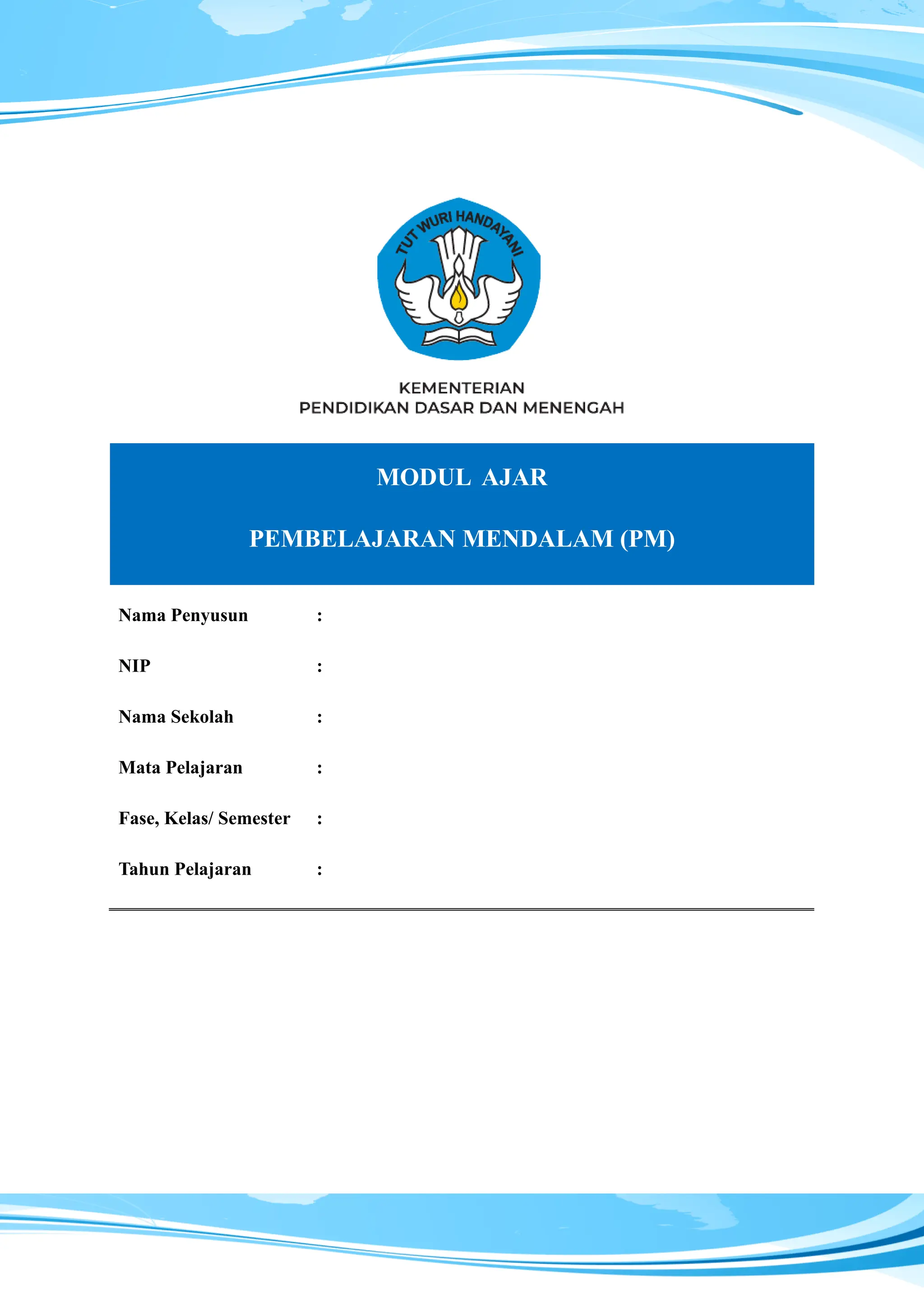 Contoh Modul Ajar Deep Learning Bahasa Indonesia Kelas 9.pdf