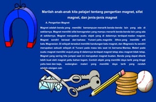 Modul ajar ipas dengan tema si magnet benda ajaib | PDF