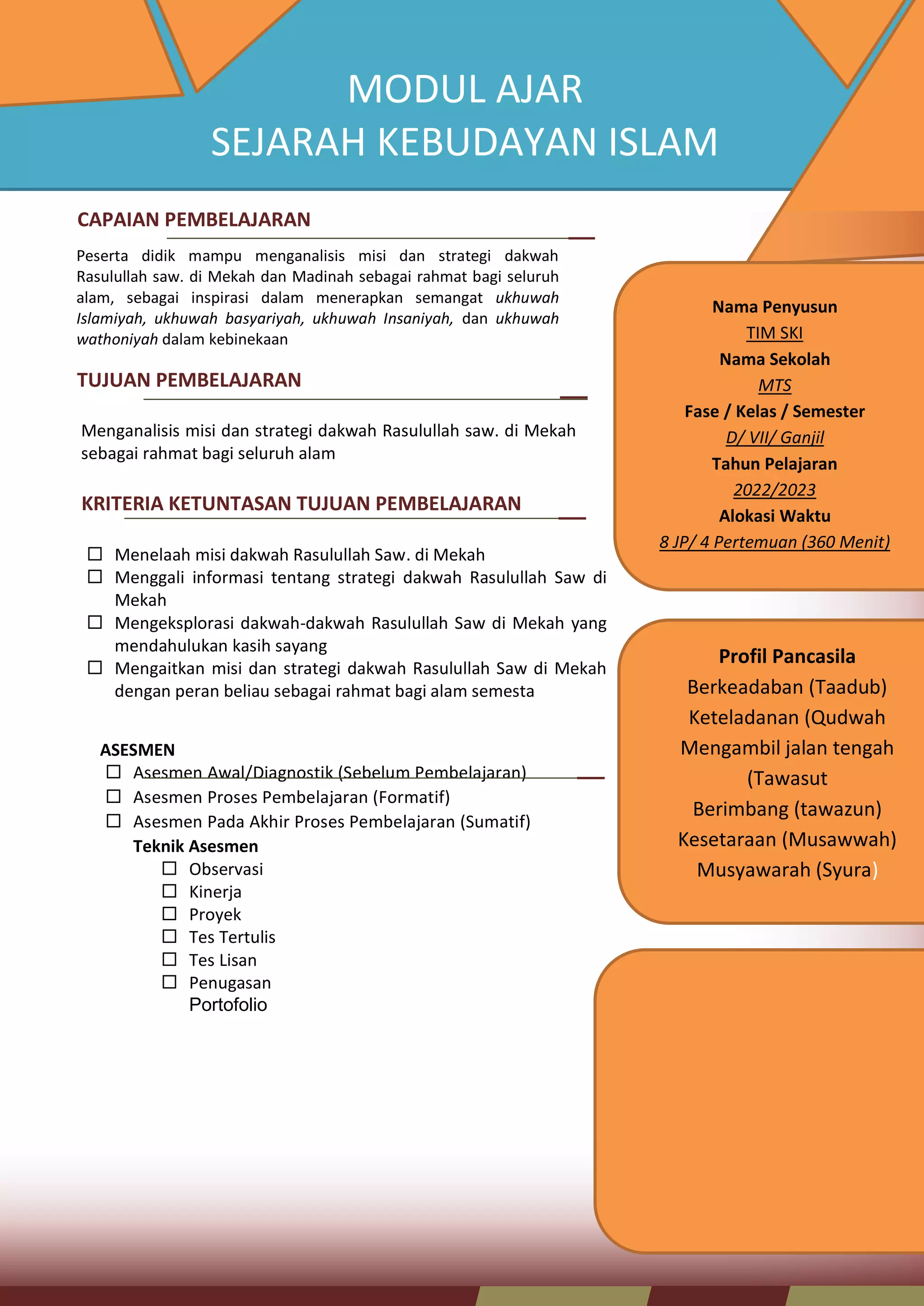 CONTOH MODUL AJAR SKI KURIKULUM MERDEKA.pdf