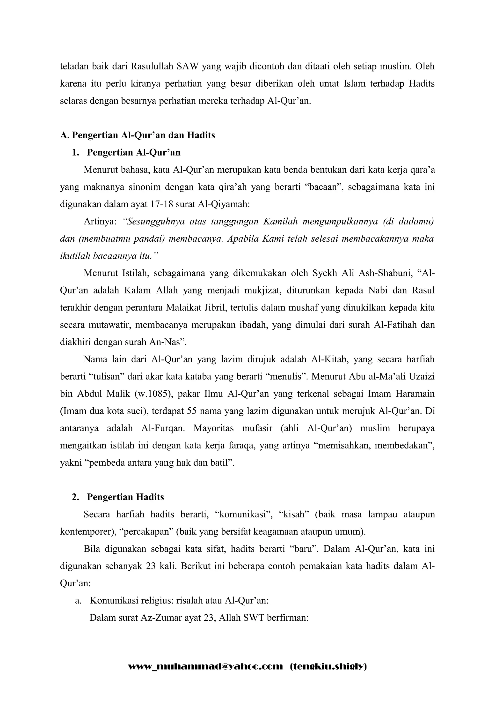 Contoh modul pai, sk,kd,id dan lks | DOC