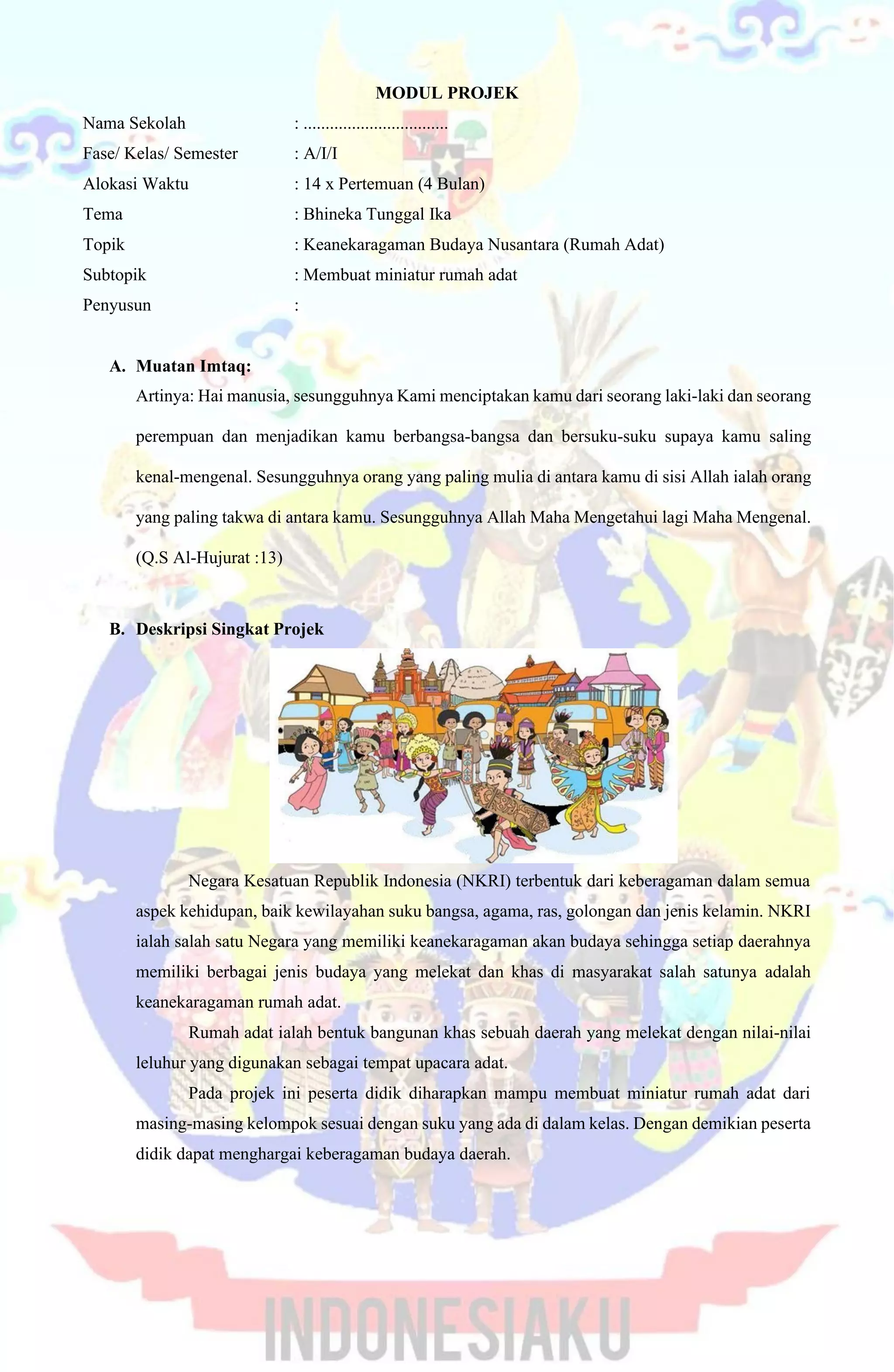 CONTOH MODUL PROJEK FASE A TEMA BHINEKA TUNGGAL IKA.pdf
