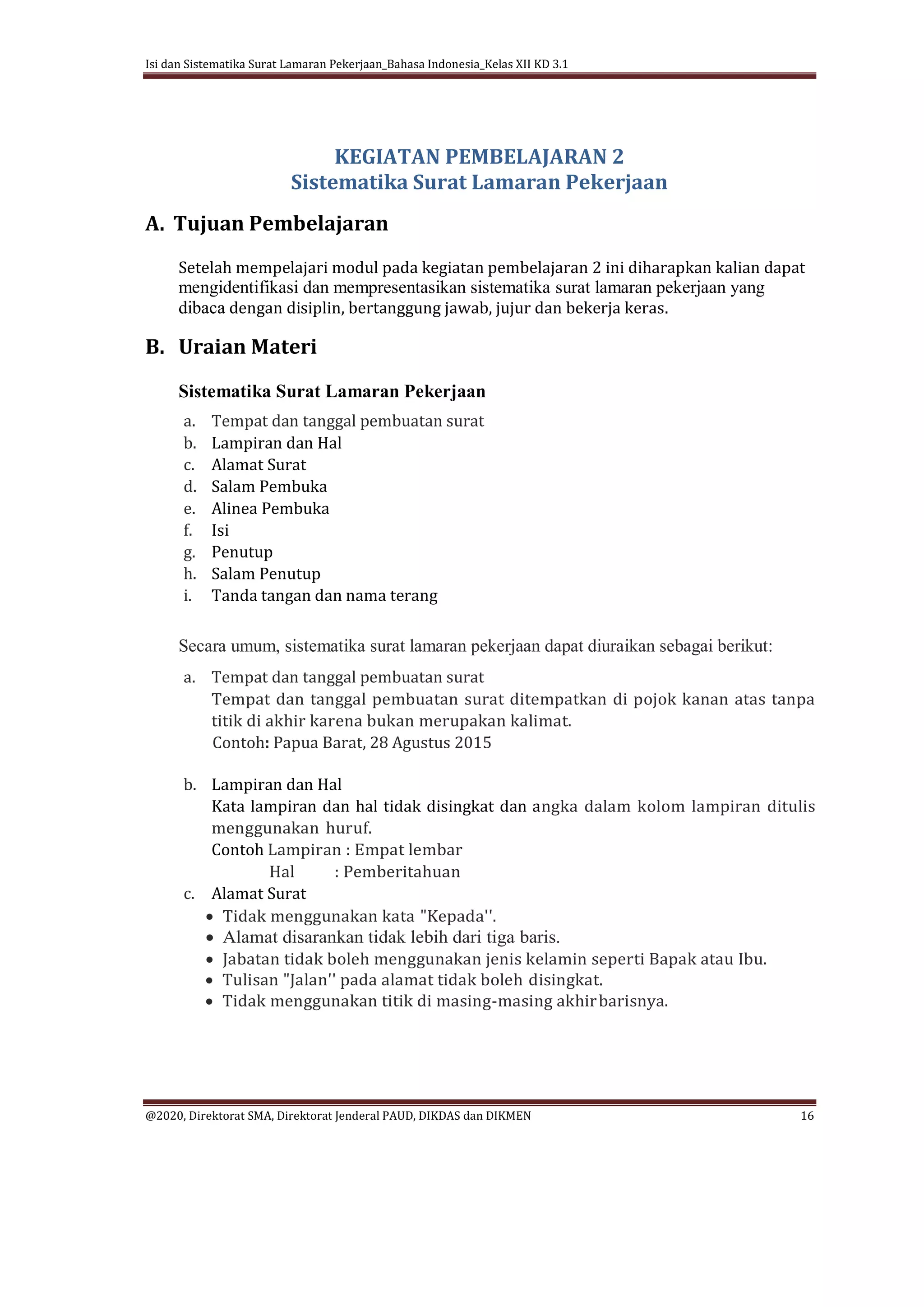 Contoh modul xii bahasa indonesia kd 3.1_final (1) | PDF