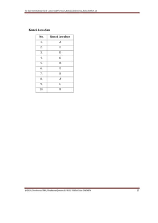 Contoh modul xii bahasa indonesia kd 3.1_final (1) | PDF