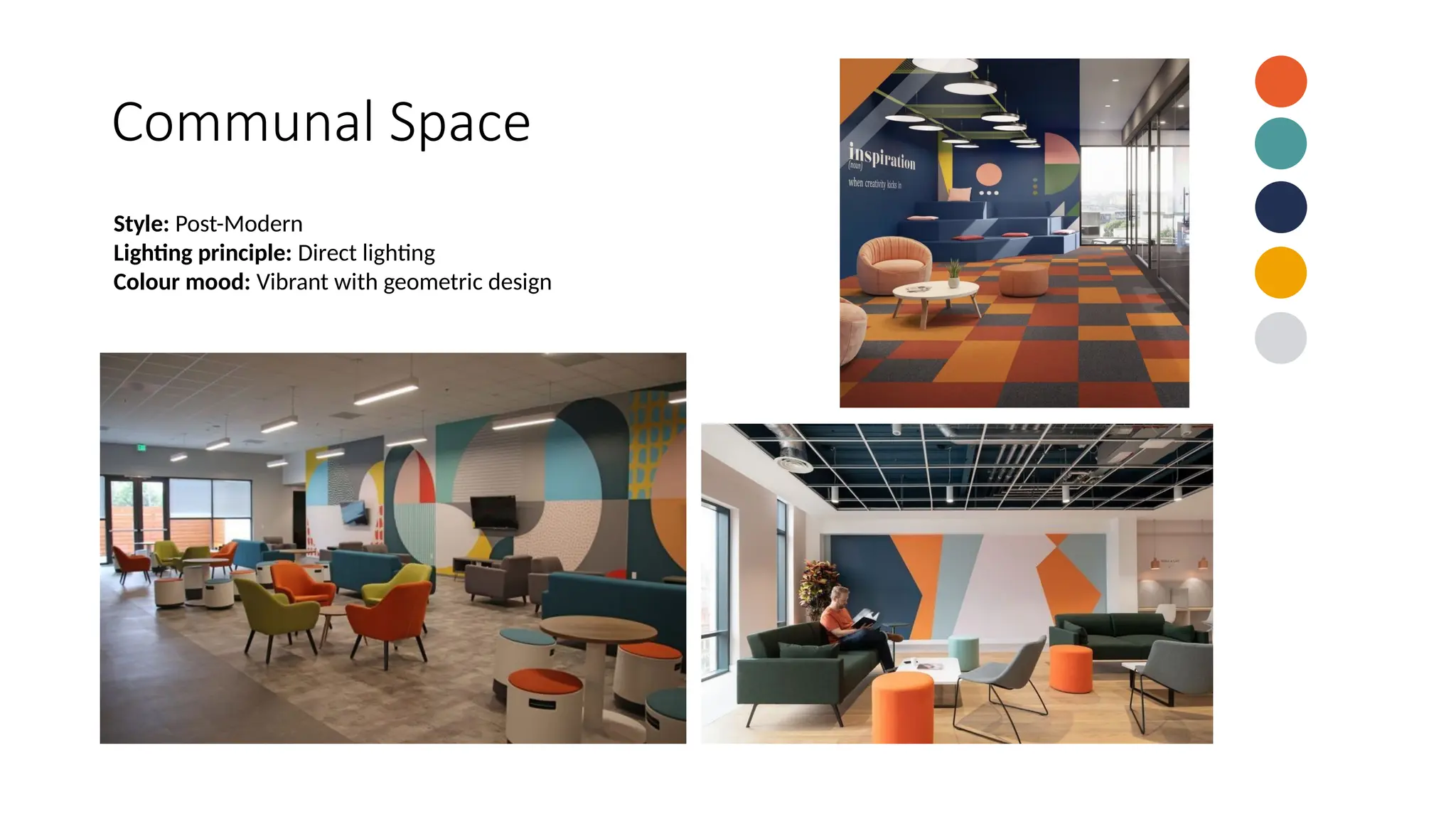 contoh moodboard untuk desain sebuah coworking space | PPTX
