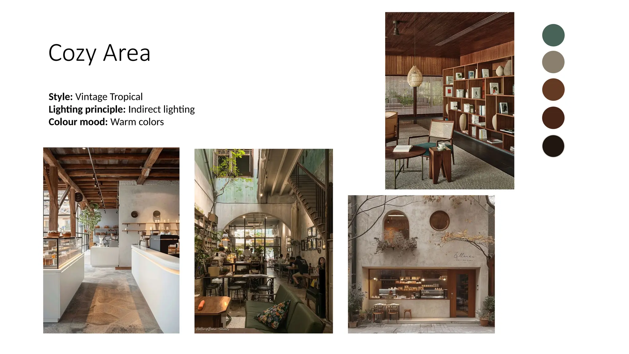 contoh moodboard untuk desain sebuah coworking space | PPTX