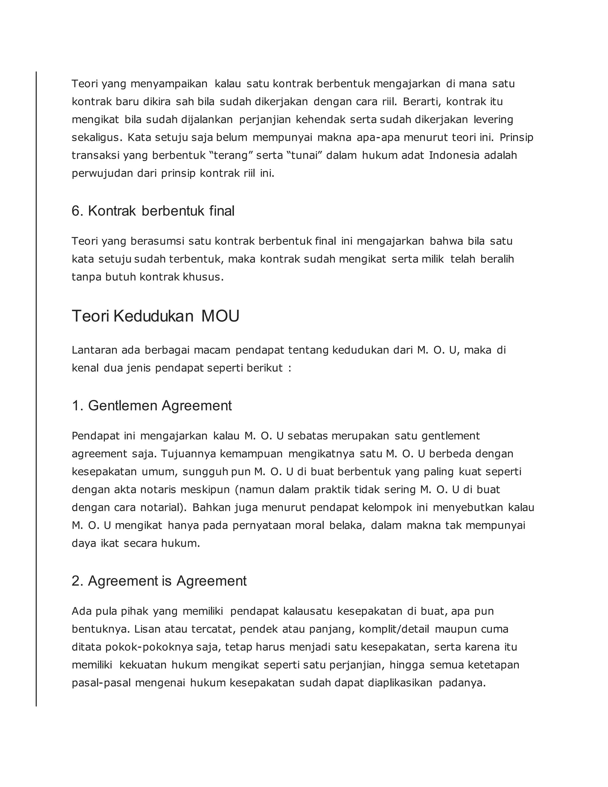 Contoh mou | DOCX