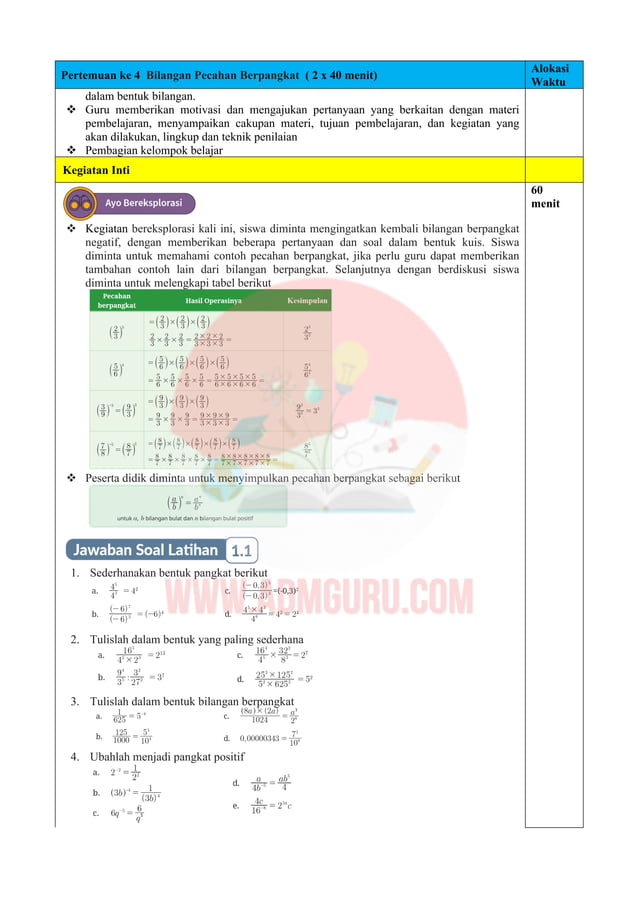 Modul Ajar Matematika Kelas 8 Revisi 2024 | PDF