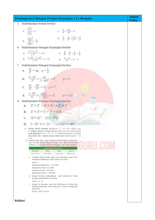 Modul Ajar Matematika Kelas 8 Revisi 2024 | PDF