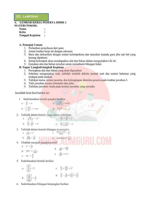 Modul Ajar Matematika Kelas 8 Revisi 2024 | PDF