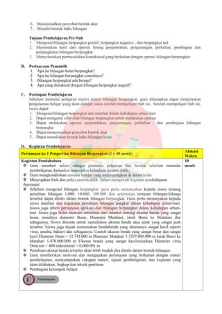 Modul Ajar Matematika Kelas 8 Revisi 2024 | PDF