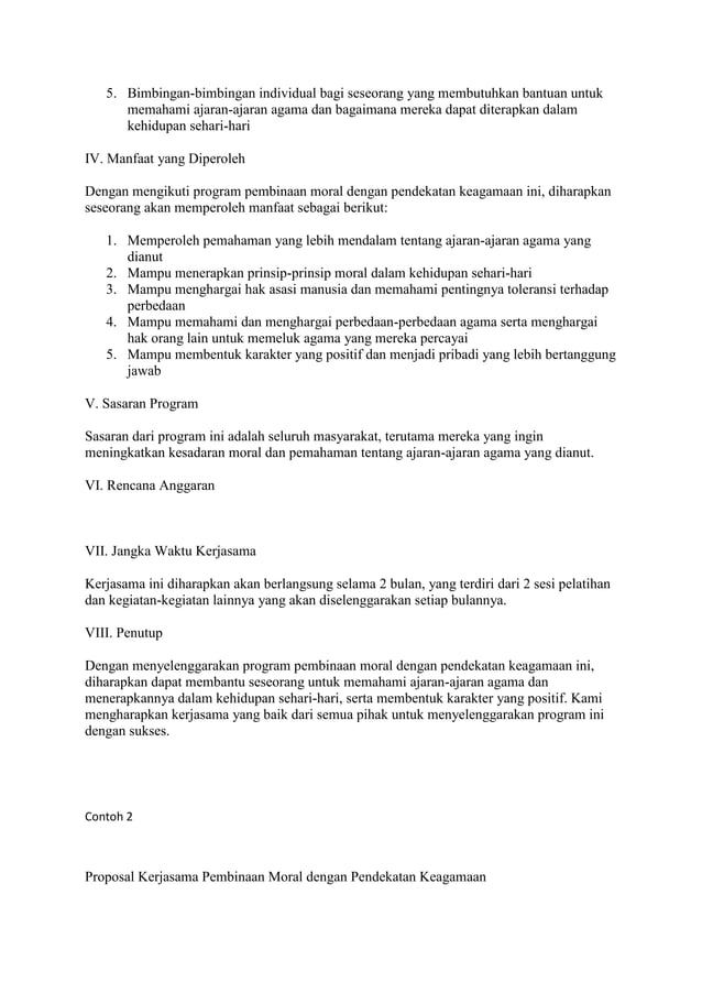 Contoh Nama kegiatan dan isi proposal pendekatan keagamaan.docx