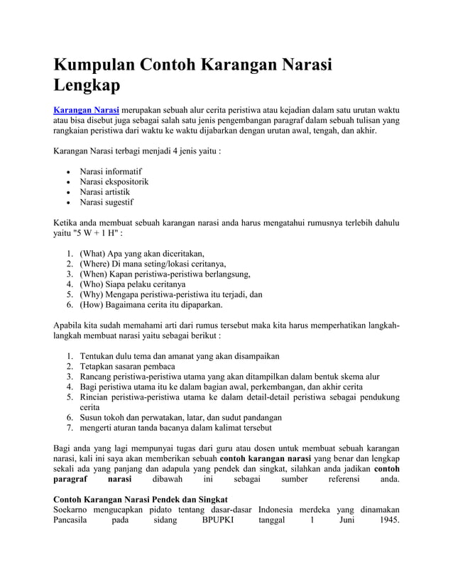 Contoh narasi | DOTX