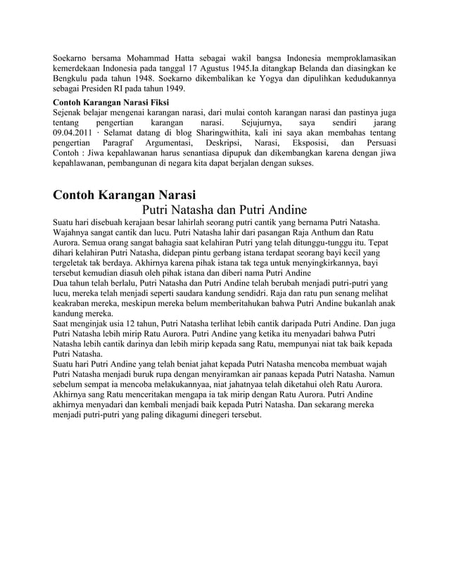 Contoh narasi | DOTX