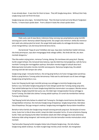 Contoh narrative text legenda | DOC