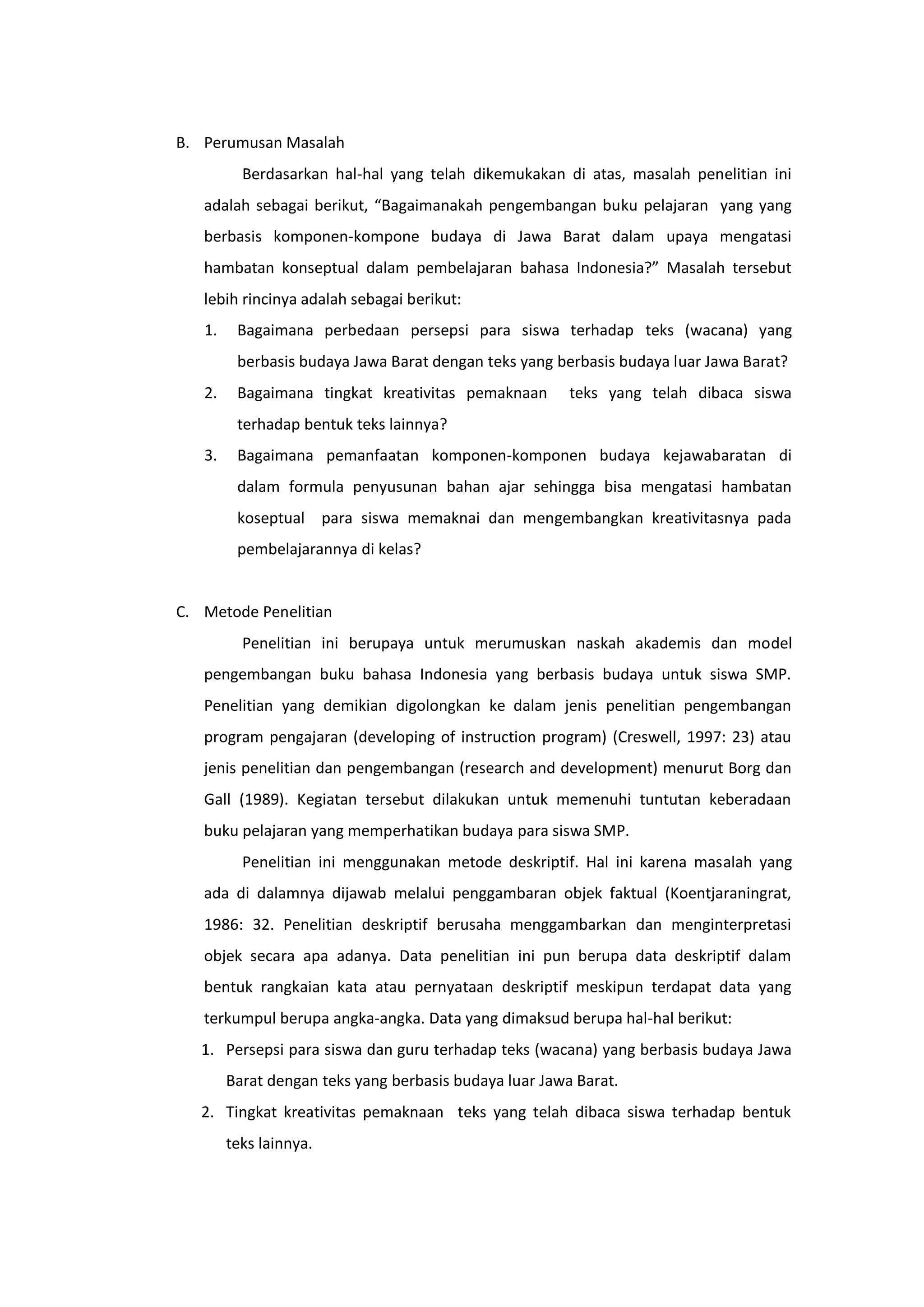 Contoh naskah kti | PDF