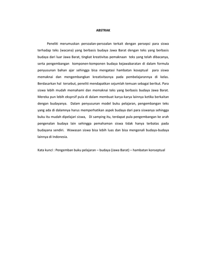 Contoh naskah kti | PDF