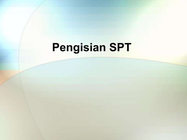 Contoh ngisi spt ppn 1111 | PPTX