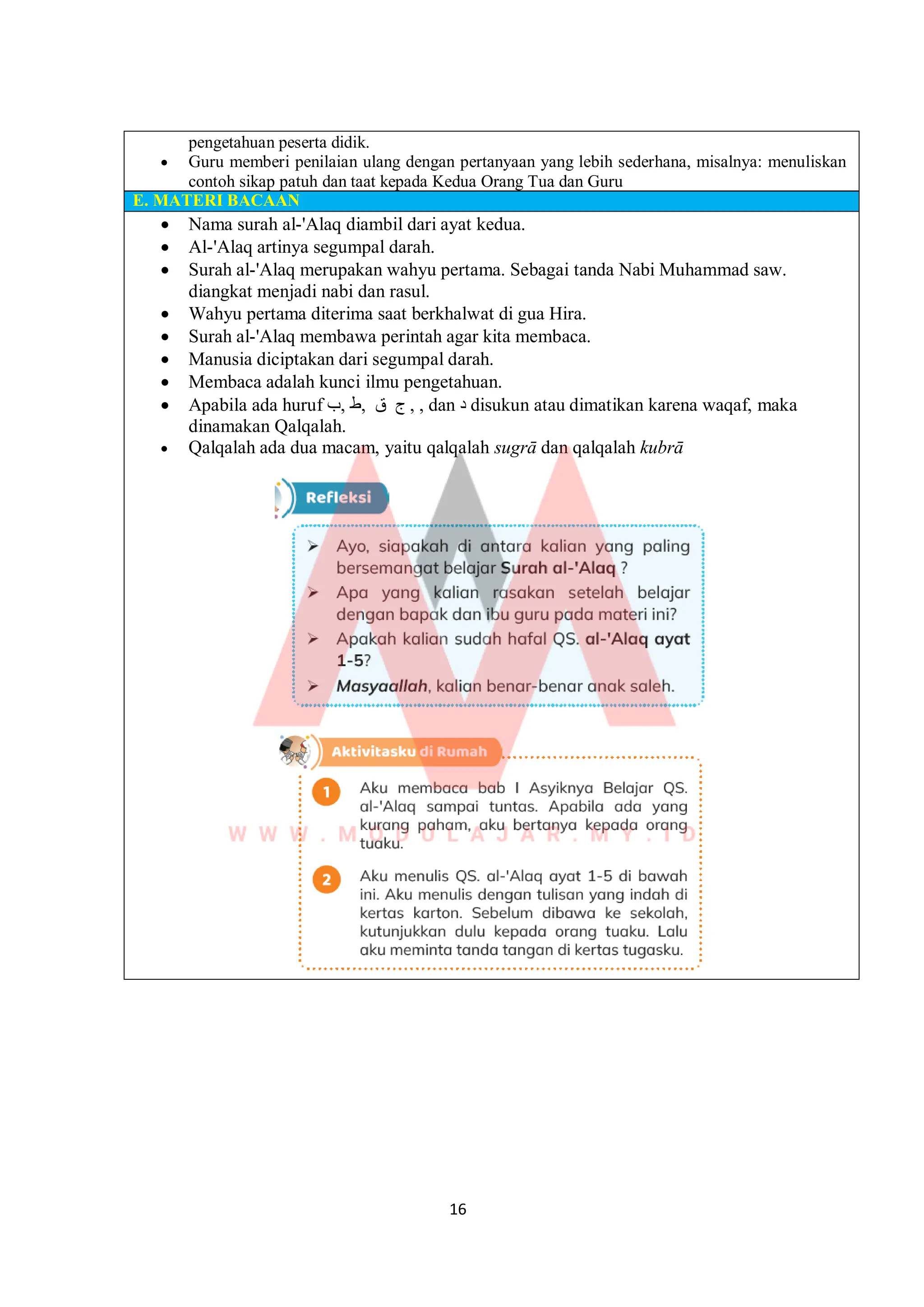 Modul Ajar PAI Kelas 3 Kurikulum Merdeka | PDF