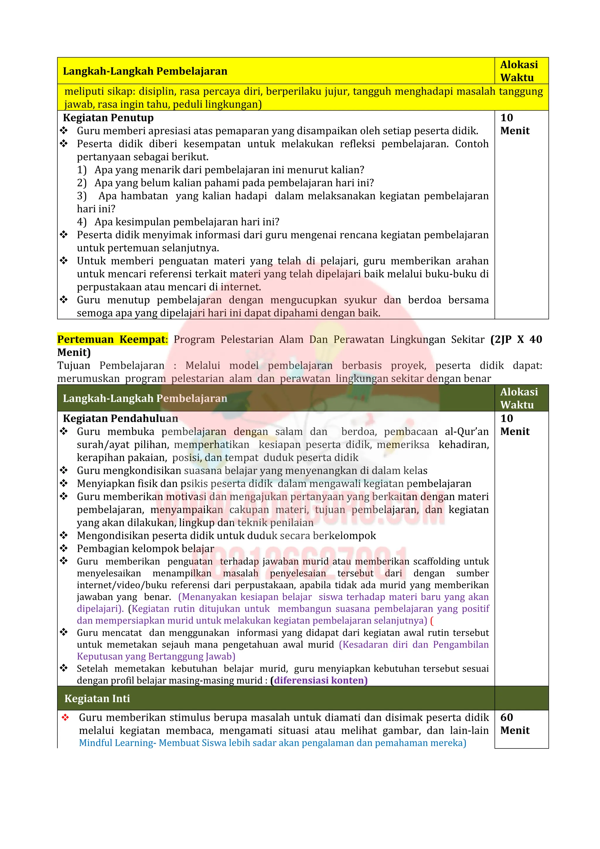 Modul Ajar PAI Kelas 8 Deep Learning New | PDF