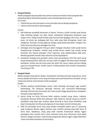 Contoh paragraf | PDF