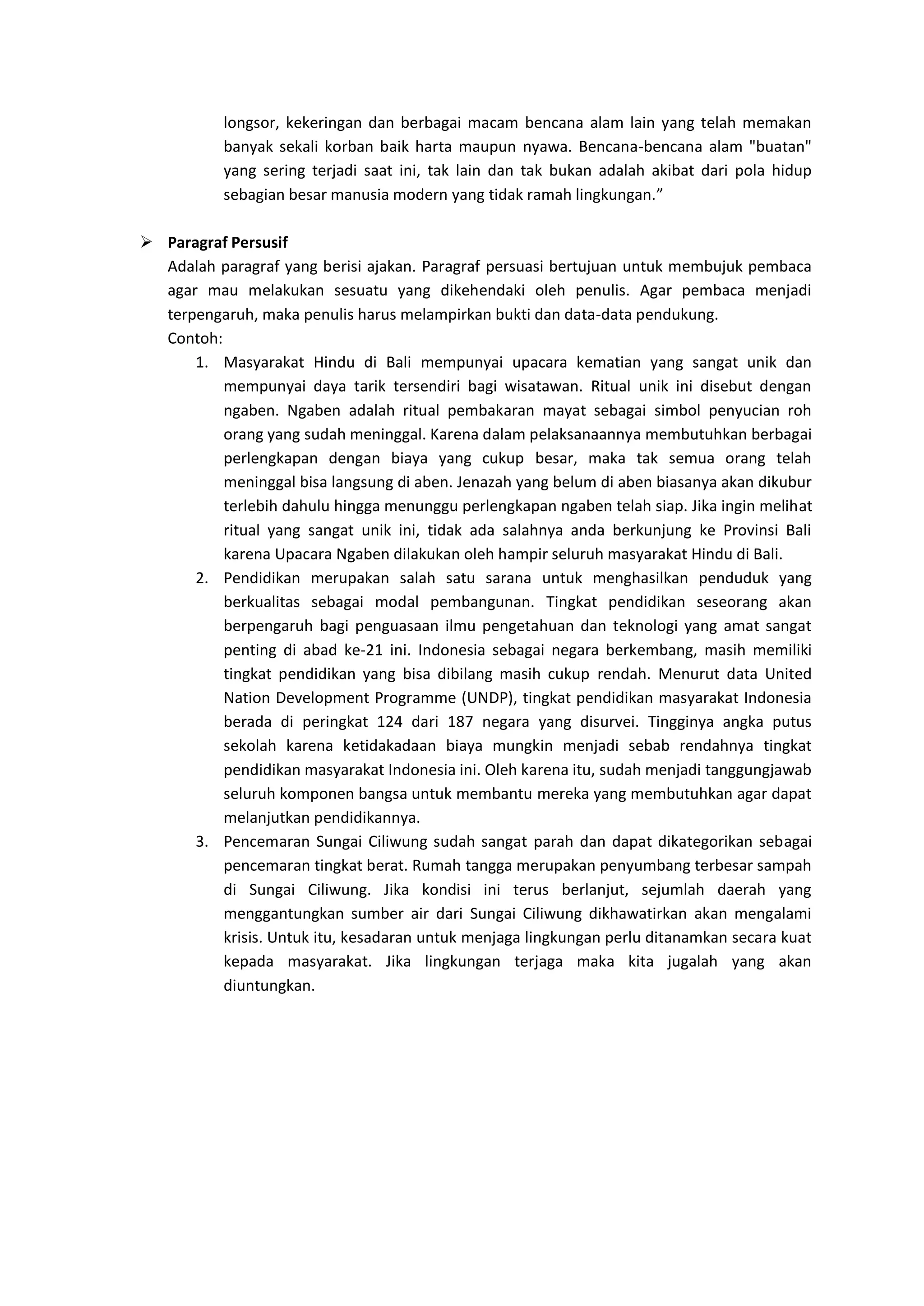 Contoh paragraf | PDF