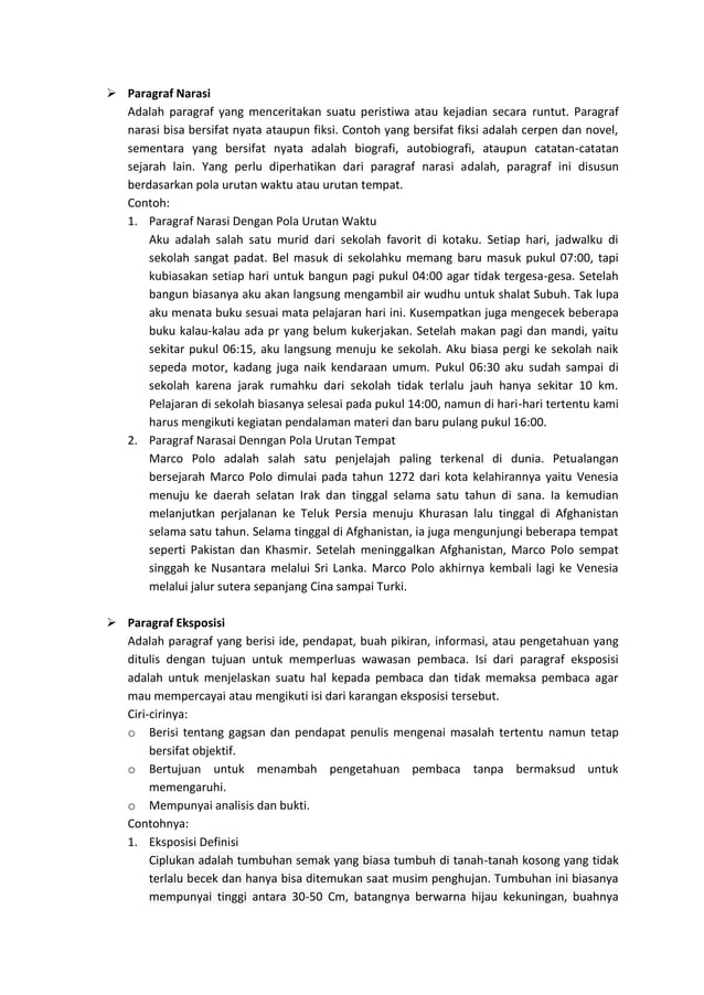 Contoh paragraf | PDF