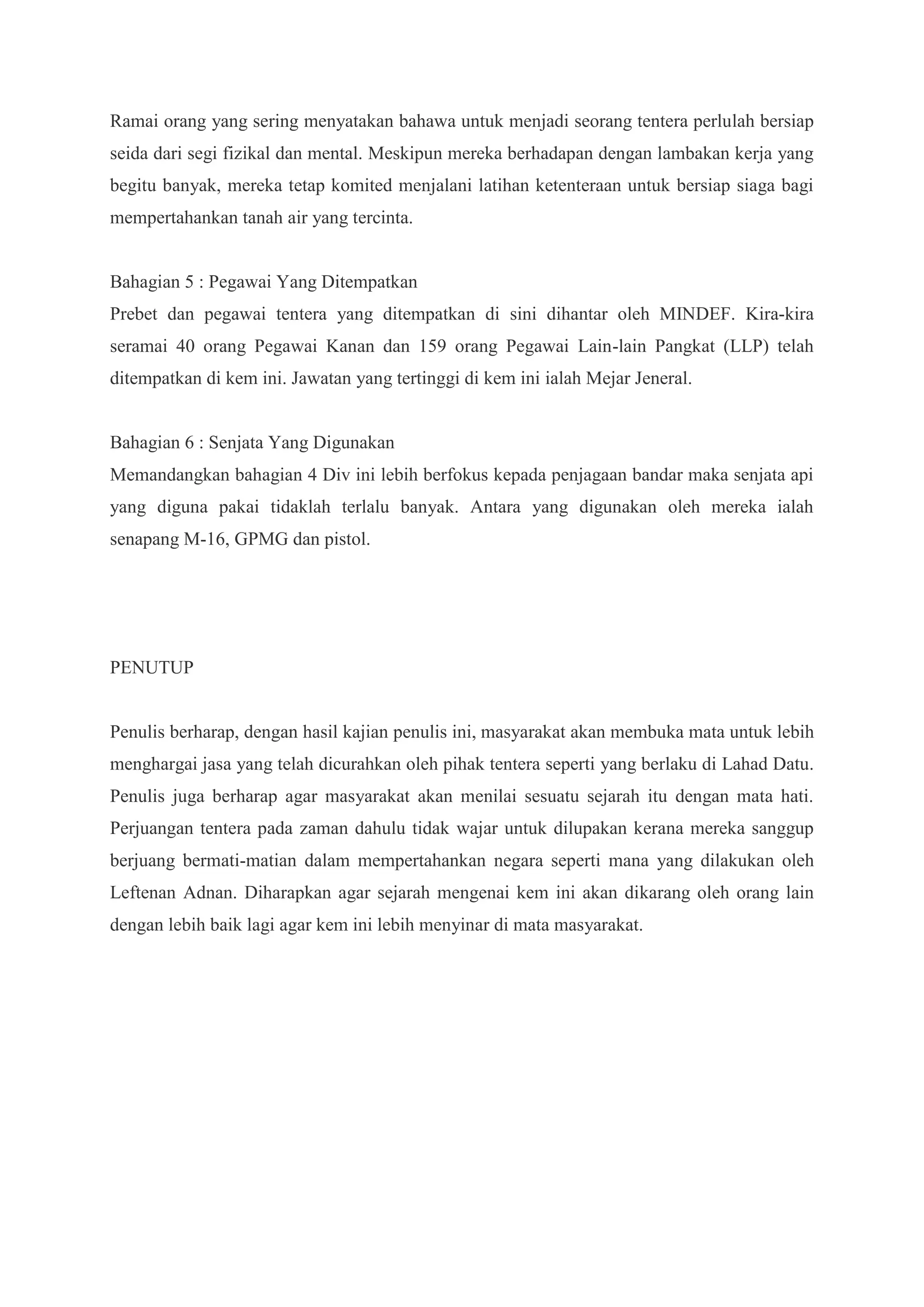 Contoh PBS STPM Sejarah & WARDIEBURN Camp | PDF
