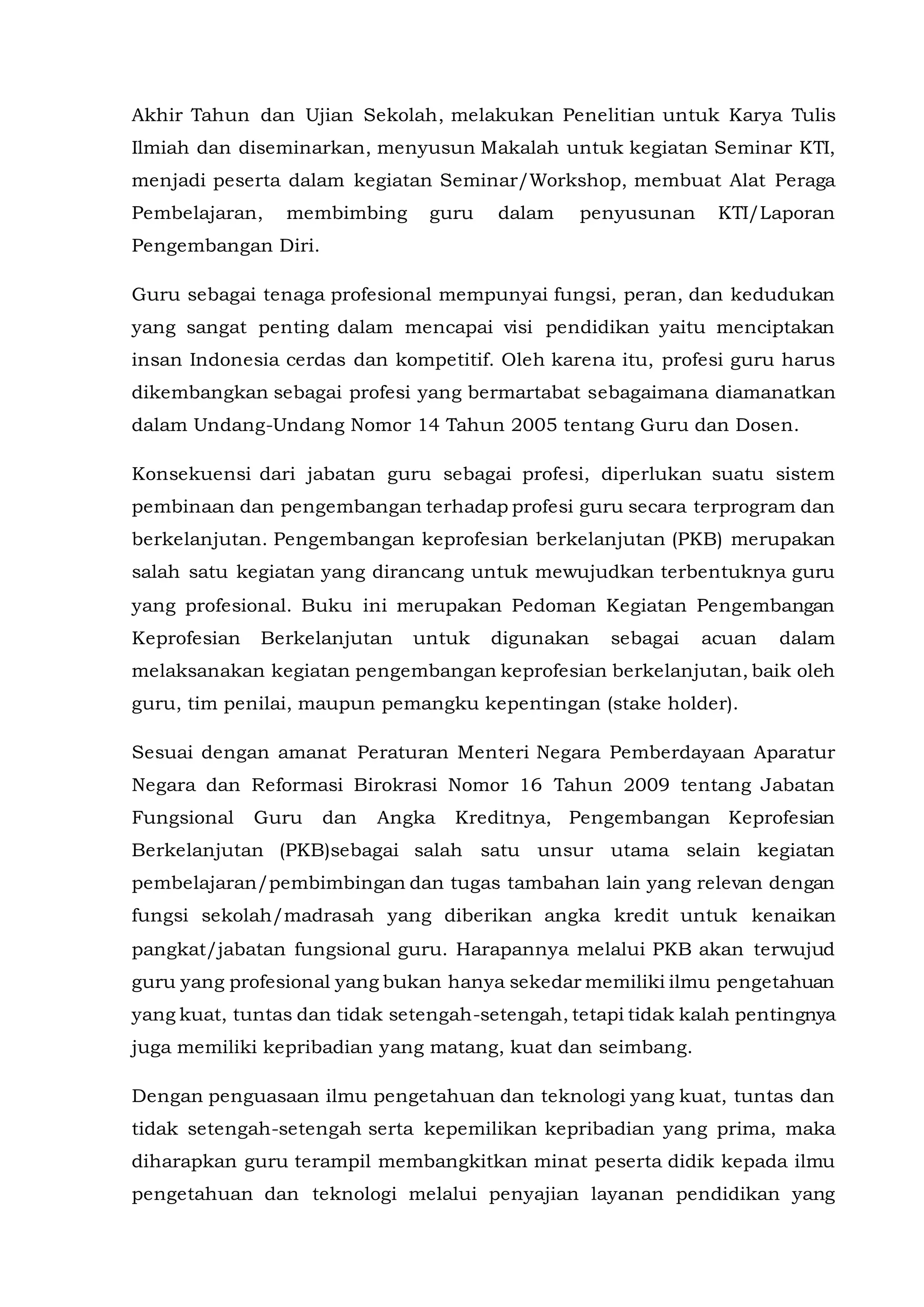 Contoh pedoman buku guru | PDF