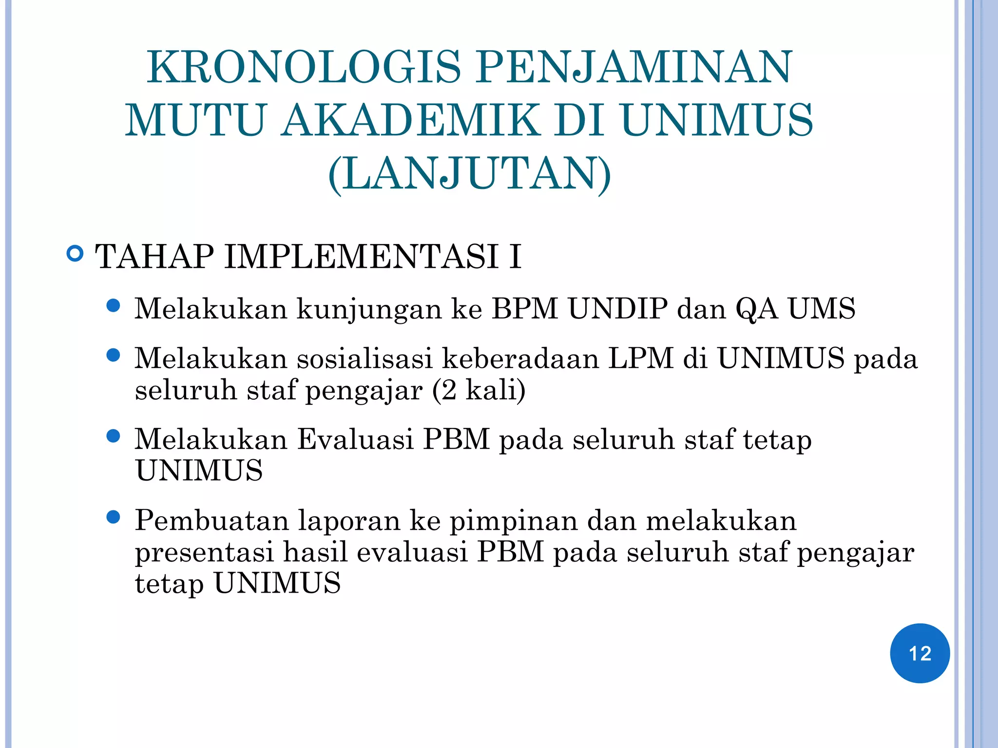 Contoh pelaksanaan spmi pt | PPT