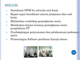 Contoh pelaksanaan spmi pt | PPT