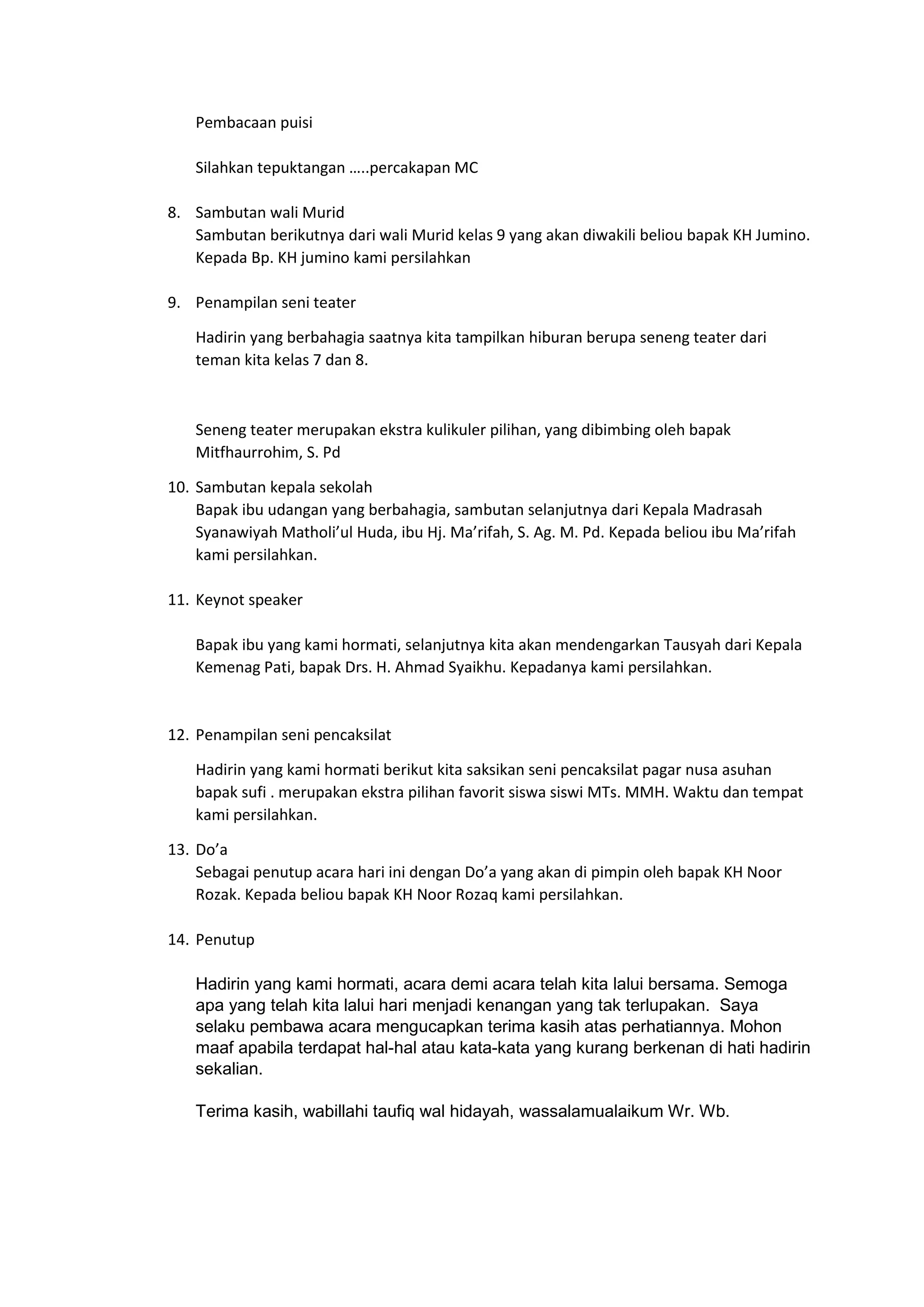 contoh pembawa acara dalam kegiatan .docx