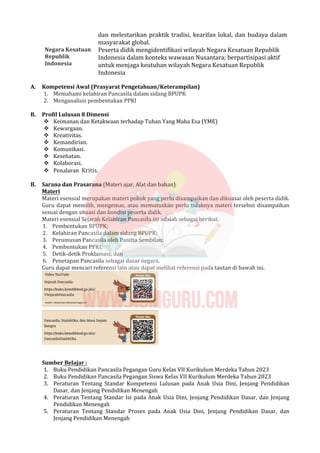 Modul Ajar Pendidikan Pancasila Kelas 7 Deep Learning | PDF