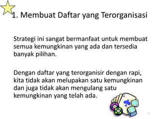 Contoh penerapan strategi | PPT