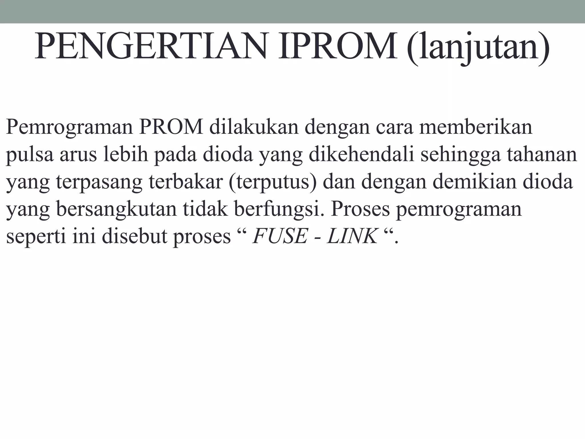 Contoh penggabungan eprom & iprom | PPTX