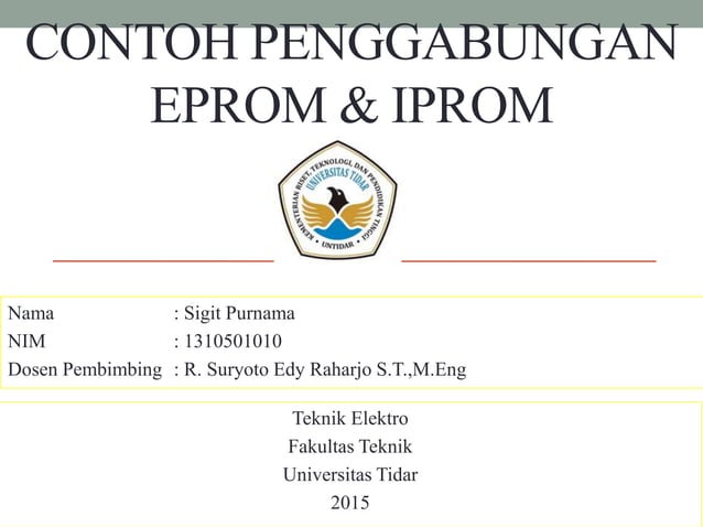 Contoh penggabungan eprom & iprom | PPT