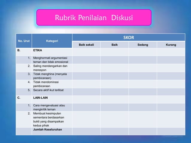 Contoh penilaian autentik dalam mata pelajaran ips | PPT