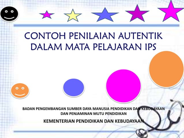 Contoh penilaian autentik dalam mata pelajaran ips | PPT
