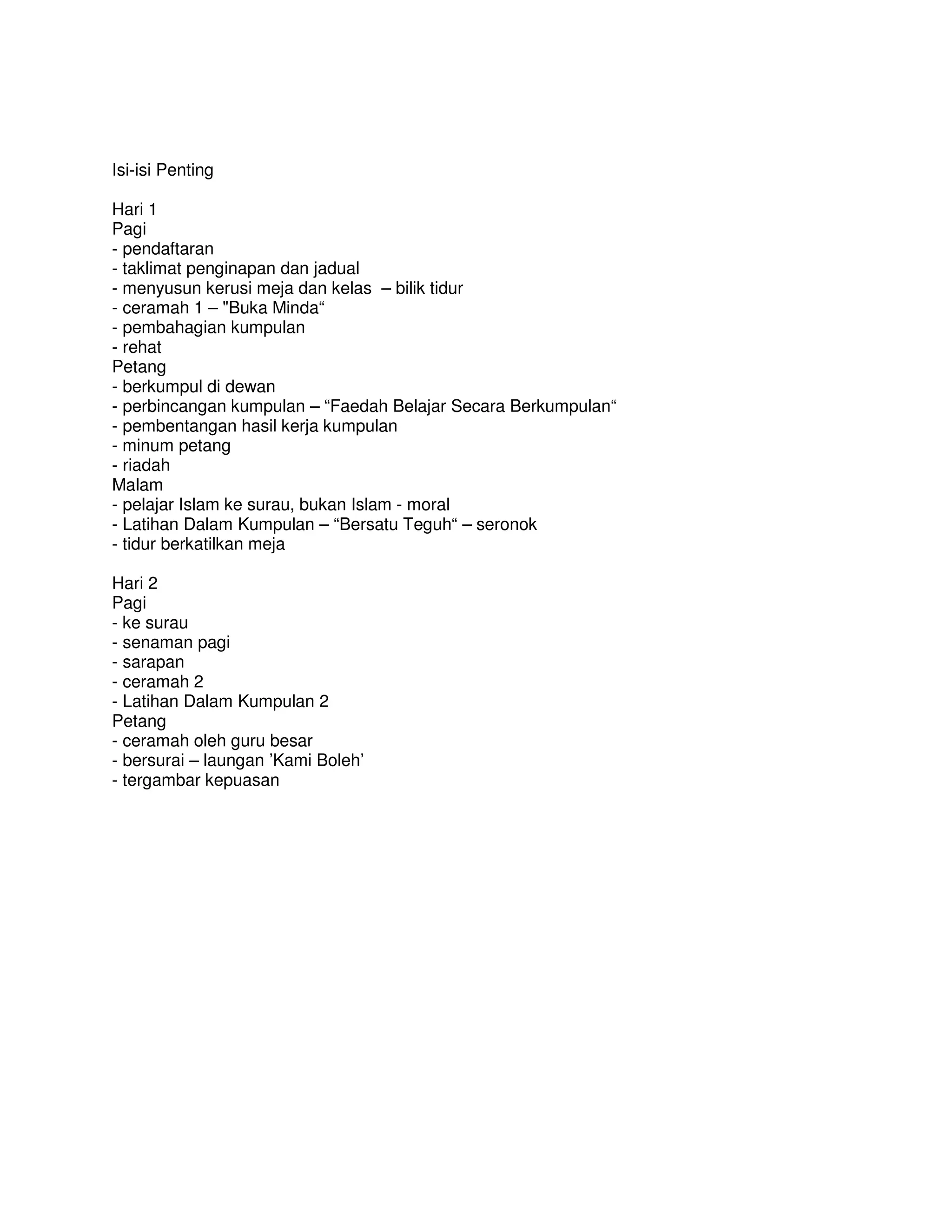 Contoh penulisan catatan | PDF