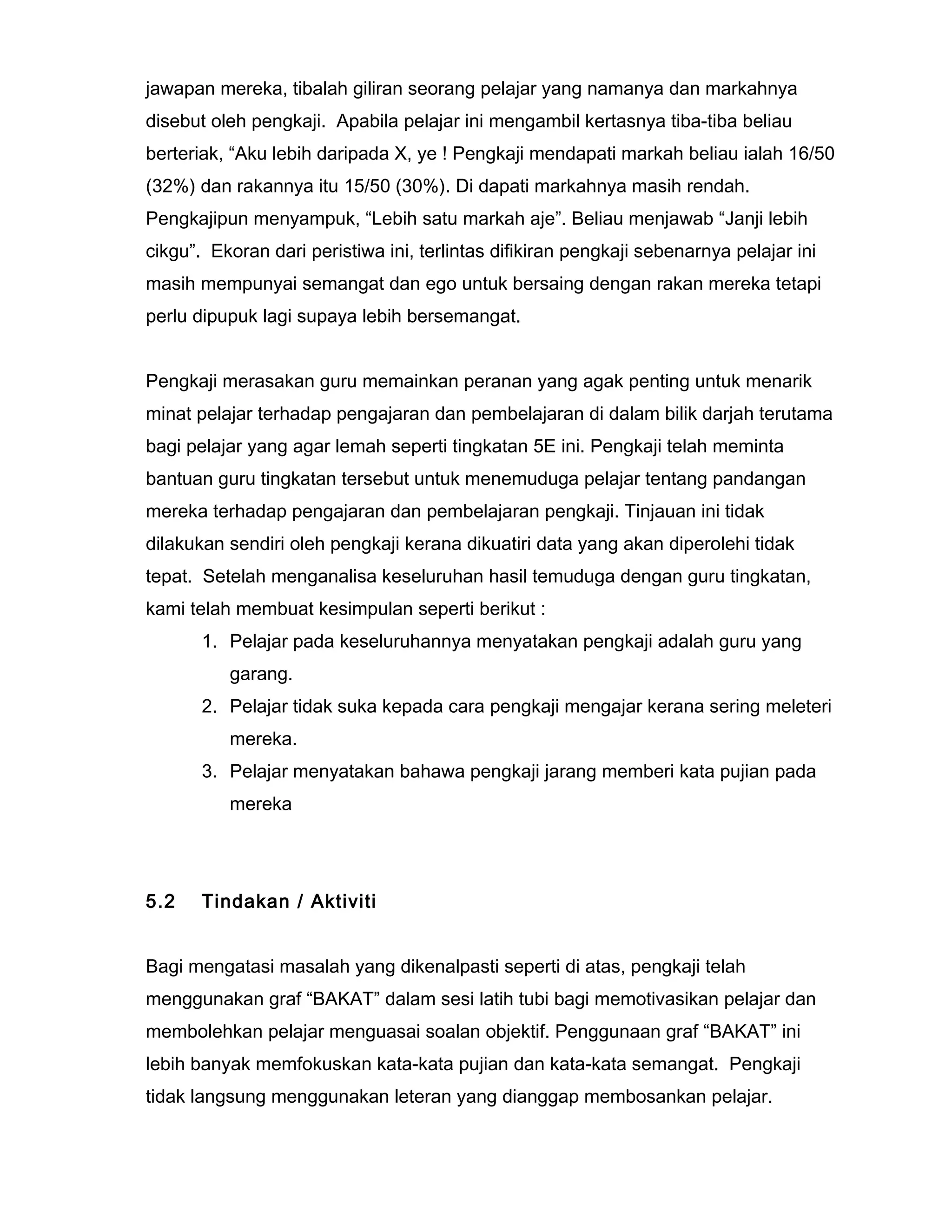 Contoh penulisan graf 'bakat' | DOC