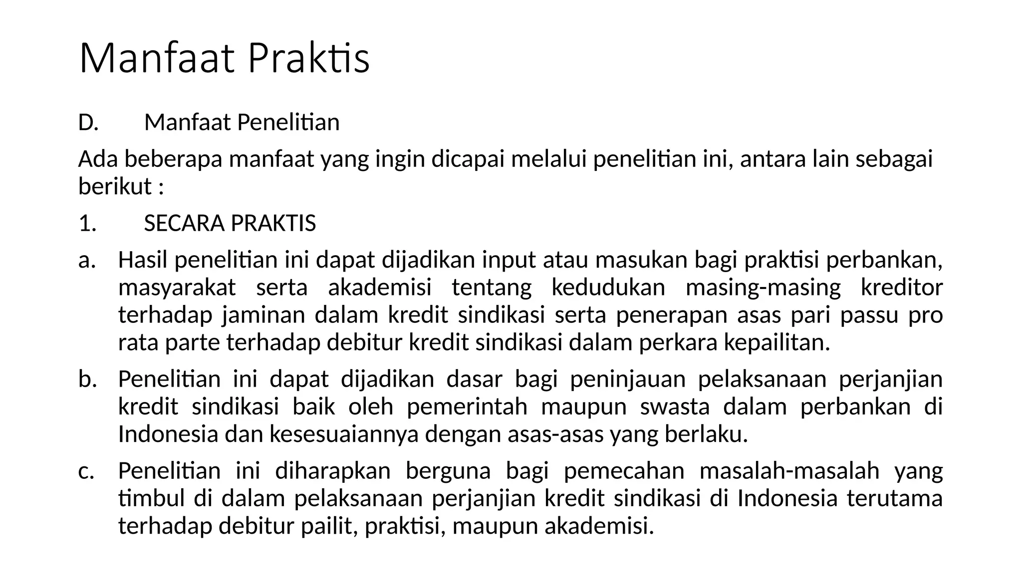 Contoh penulisan manfaat penelitian.pptx