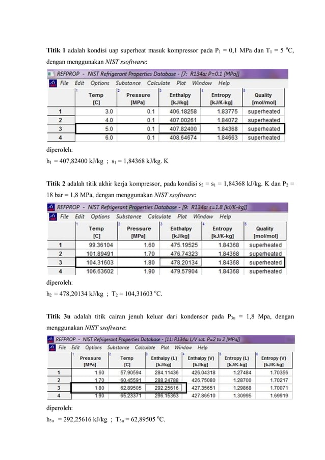 Contoh penyelesaian soal sistem refrigerasi | PDF