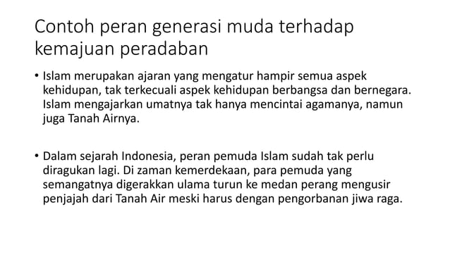 Contoh peran generasi muda terhadap kemajuan peradaban.pptx