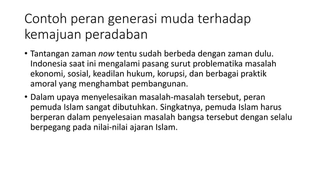 Contoh peran generasi muda terhadap kemajuan peradaban.pptx