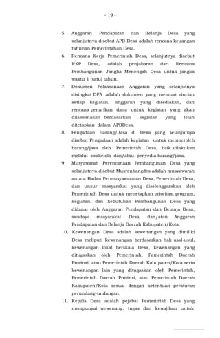 Contoh peraturan bupati ttg pengadaan barang dan jasa di desa terbaru | DOC