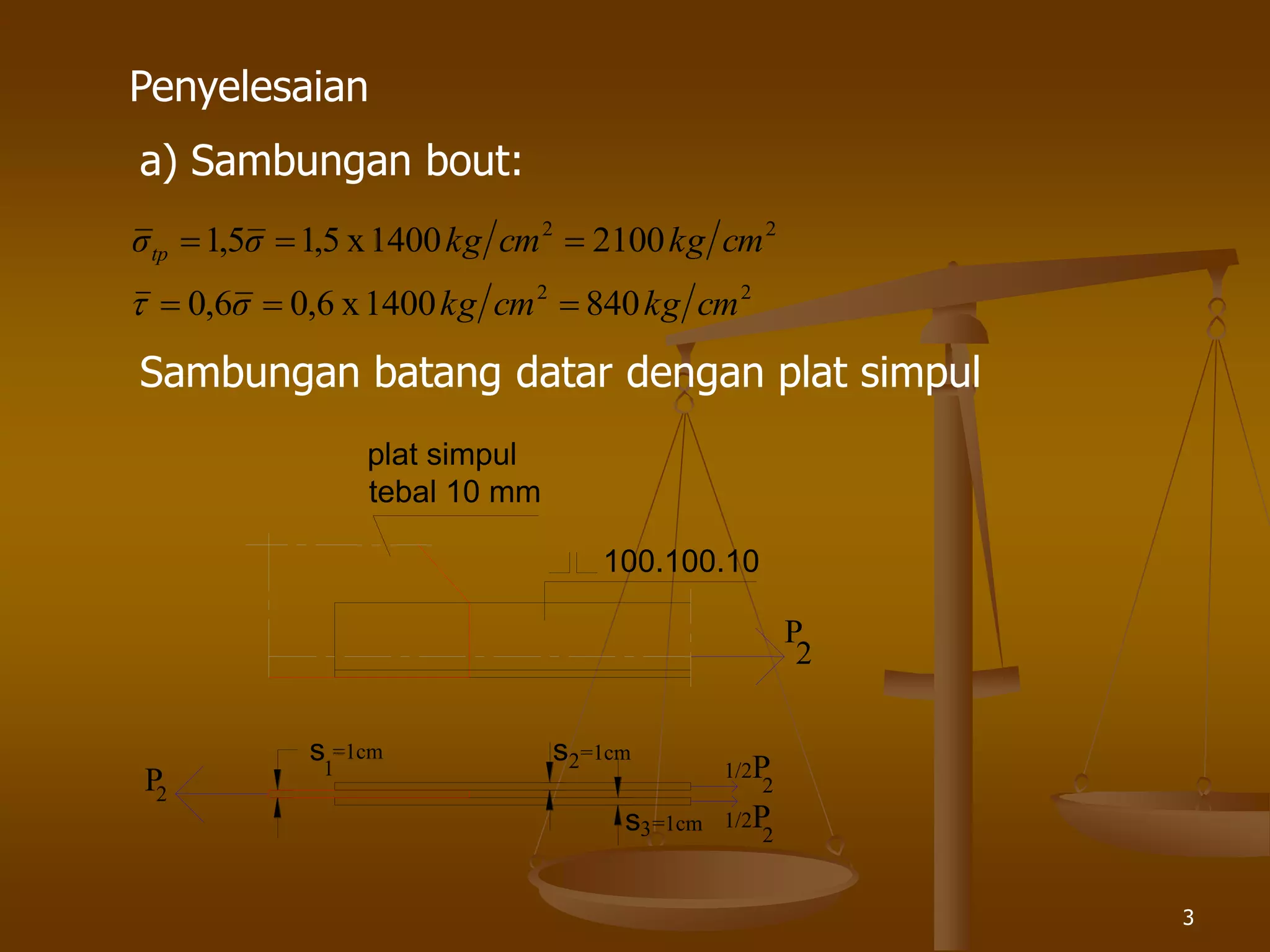 Contoh perhit sambungan | PDF